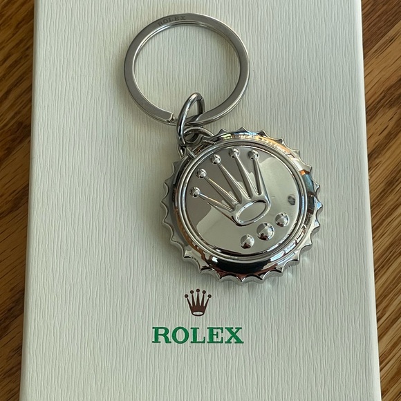 Rolex | Accessories | Rolex Triple Lock Metallic Silver Crown Key ...